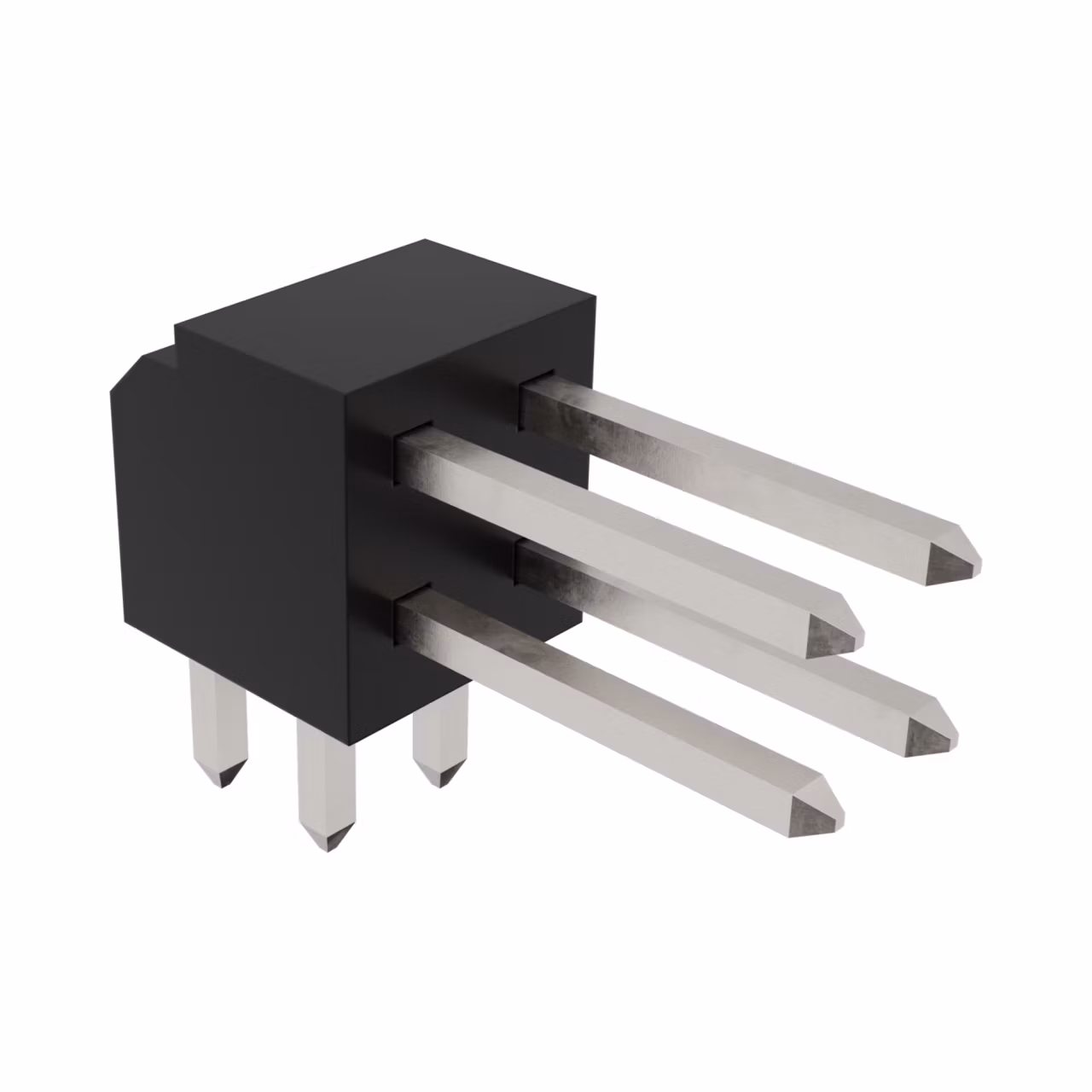 2.00mm Pitch Milli-Grid Header, Right-Angle, Through Hole, 4 Circuits, 2.54µm Tin (Sn) Plating, Mating Pin Length 6.00mm, Tail Length 2.90mm, Tray, Lead-Free for sale