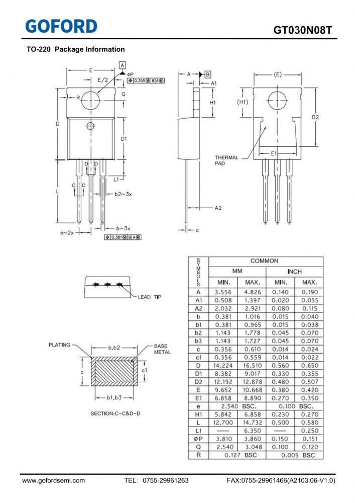 GT030N08T datasheet page 6
