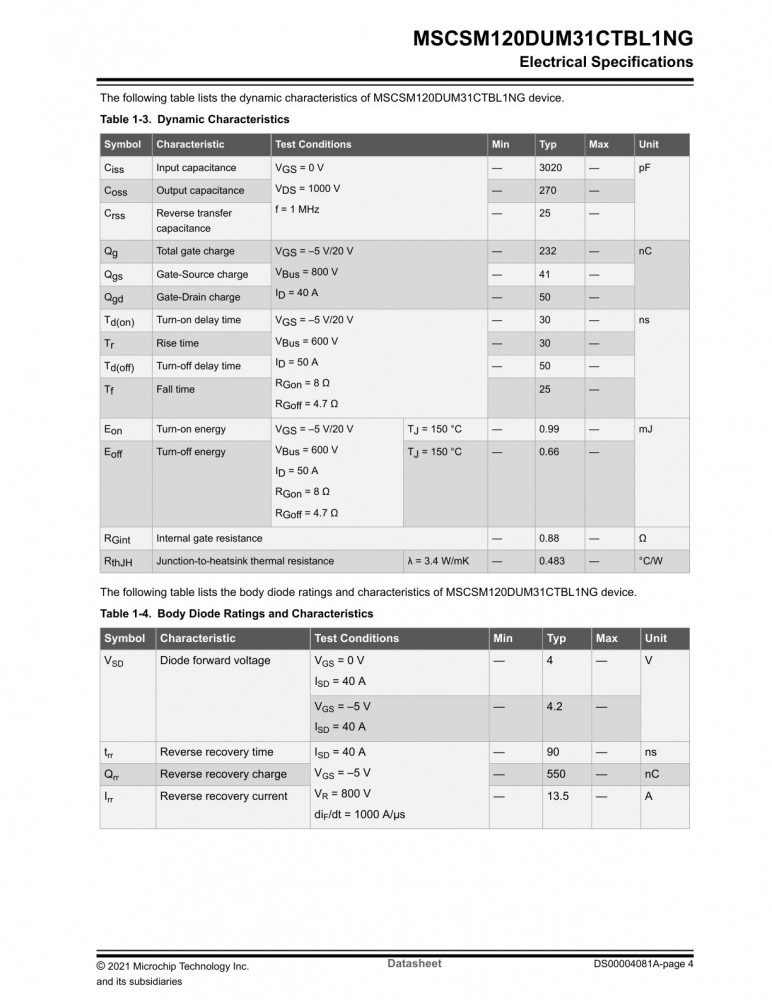 MSCSM120DUM31CTBL1NG datasheet page 4