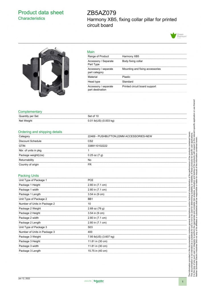 ZB5AZ079 technical document page 1