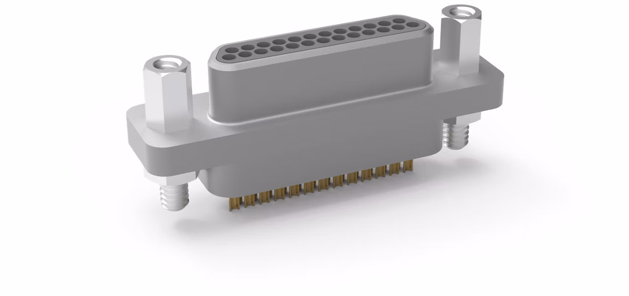 AirBorn M Series, Micro-D High Temp Cable Mount Plug, 0.050