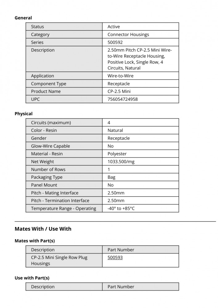 Product document page 2