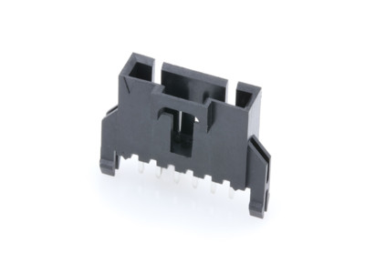 2.54mm Pitch SL Header, Single Row, Vertical, 3.05mm Pocket, Shrouded, with Beveled Plastic Peg, 7 Circuits, Tin (Sn) Plating