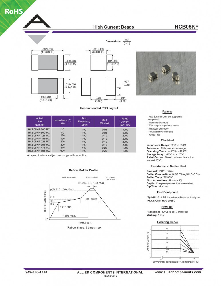 HCB05KF-300-RC technical document page 1