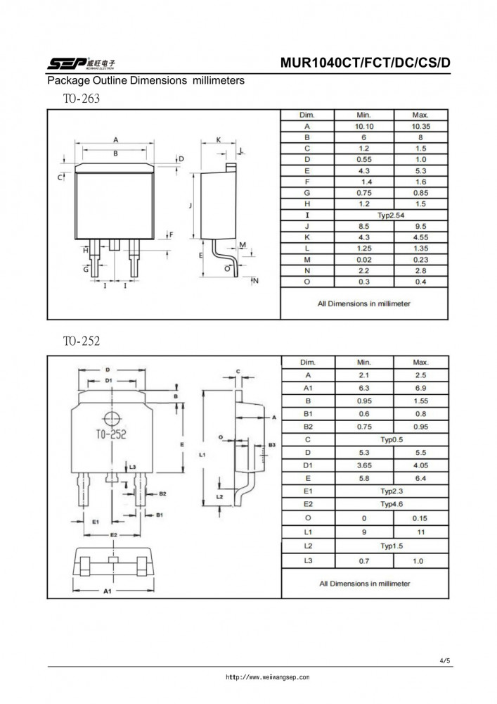 MUR1040FCT datasheet page 4