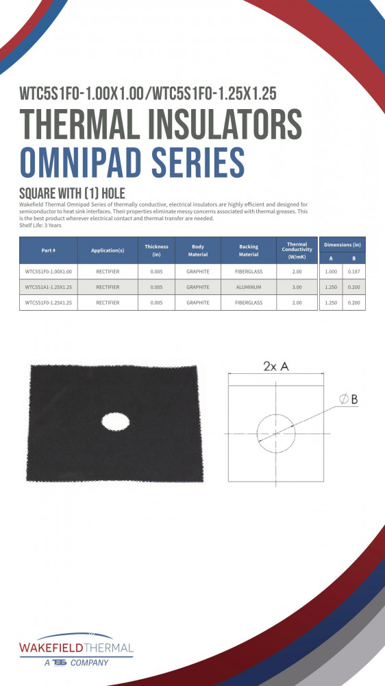 WAKEFIELD Omnipad thermal insulator product document image