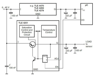 Infineon TLE4251D Linear Low Drop Out (LDO) Voltage Regulator for sale