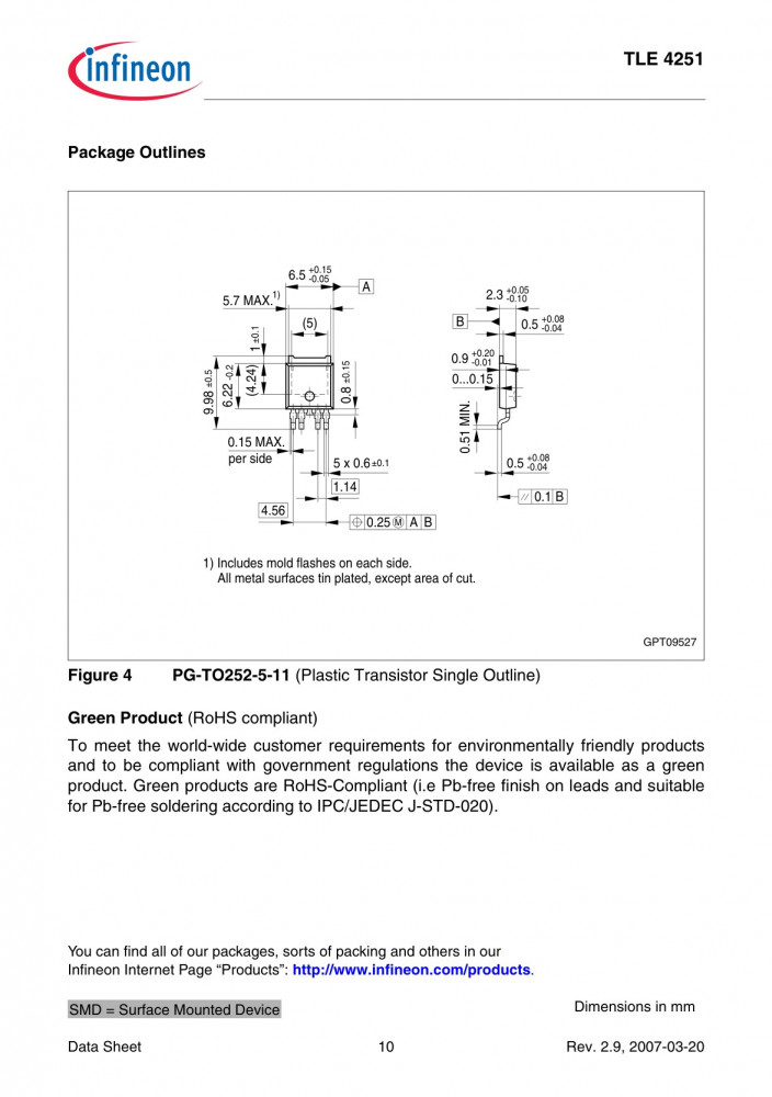 TLE4251D datasheet page 10