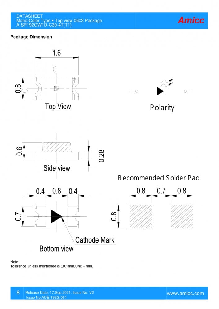 A-SP192GW1D-C30-4T(T1) datasheet page 8