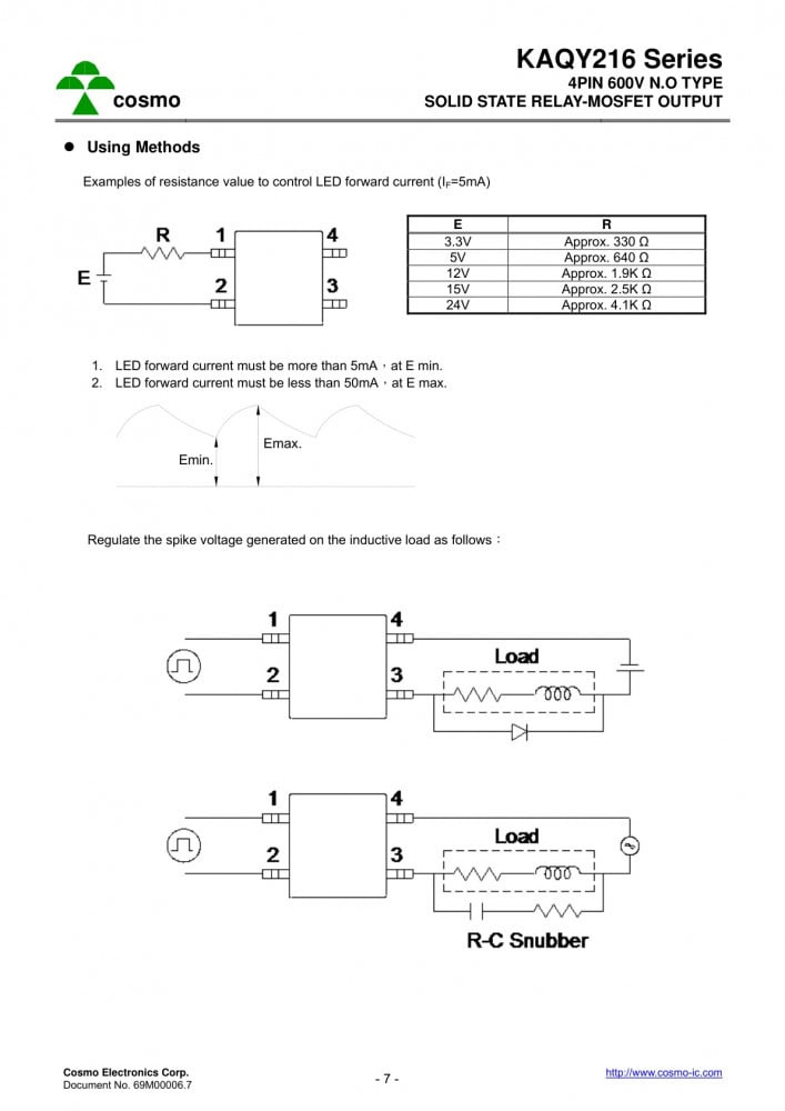 KAQY216S datasheet page 7