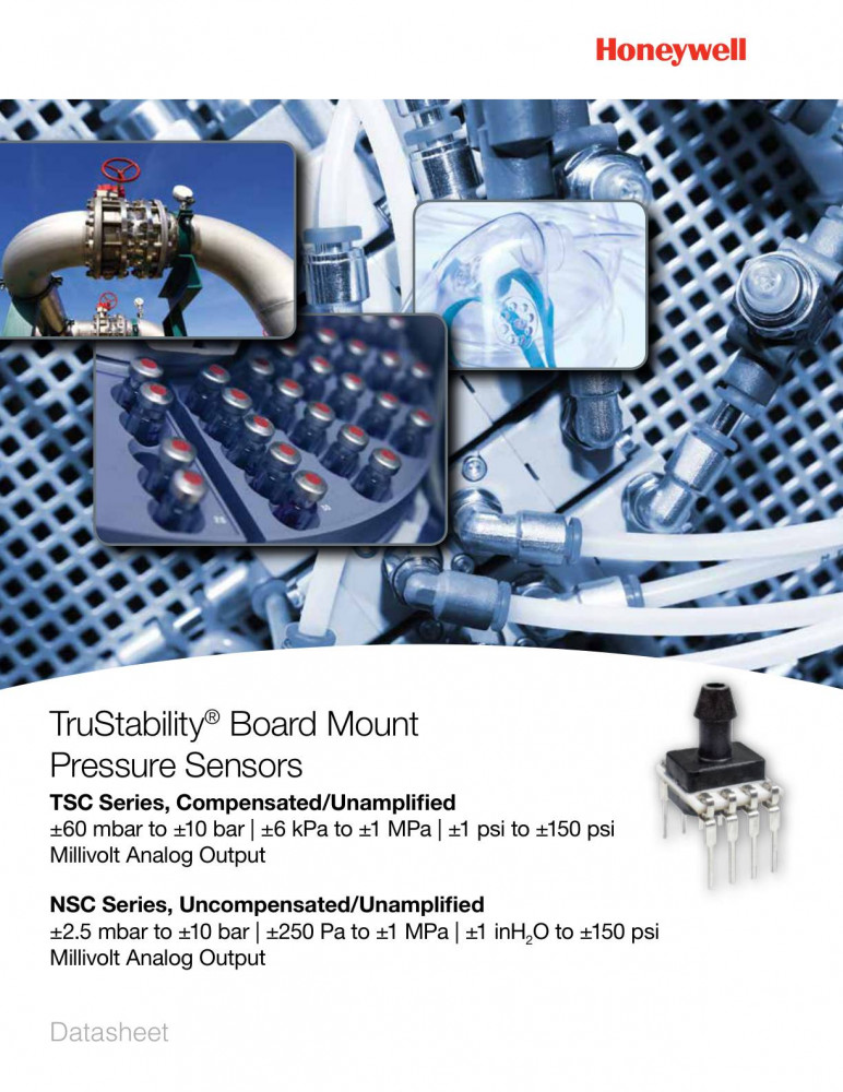 Honeywell TruStability pressure sensor document page 1