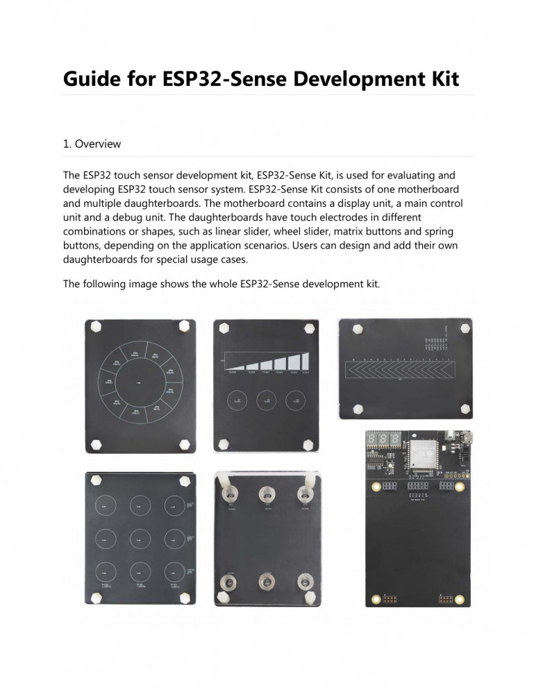 ESP32-Sense Kit documentation page 1