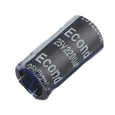 Econd 220uF25V6.3x12KM