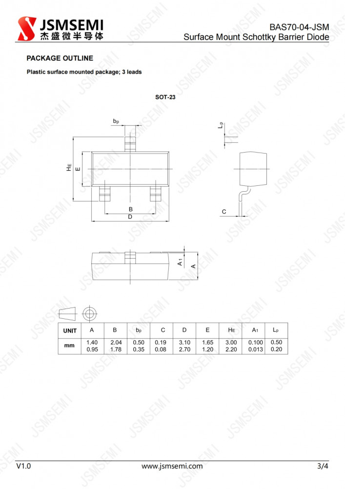 BAS70-04-JSM datasheet page 3