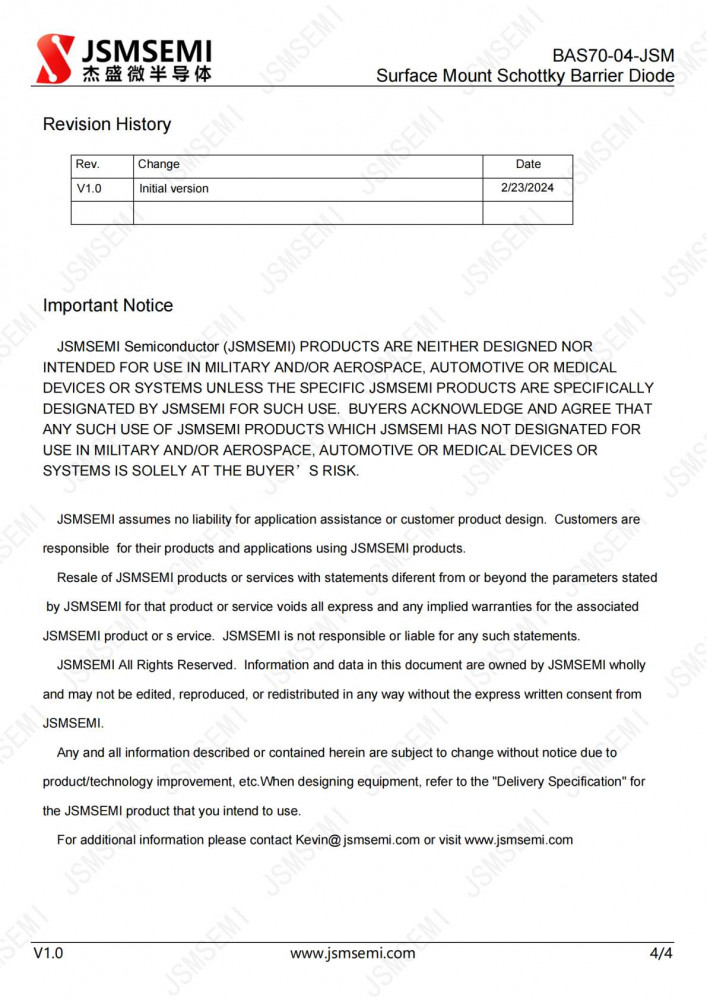 BAS70-04-JSM datasheet page 4