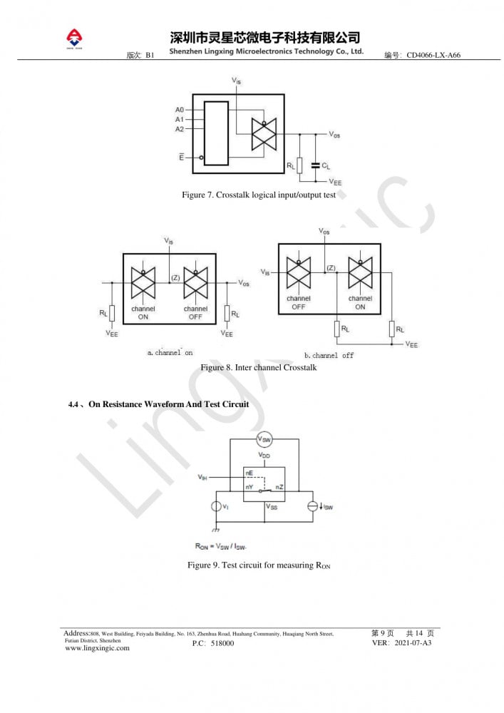 CD4066BM(LX) datasheet page 9