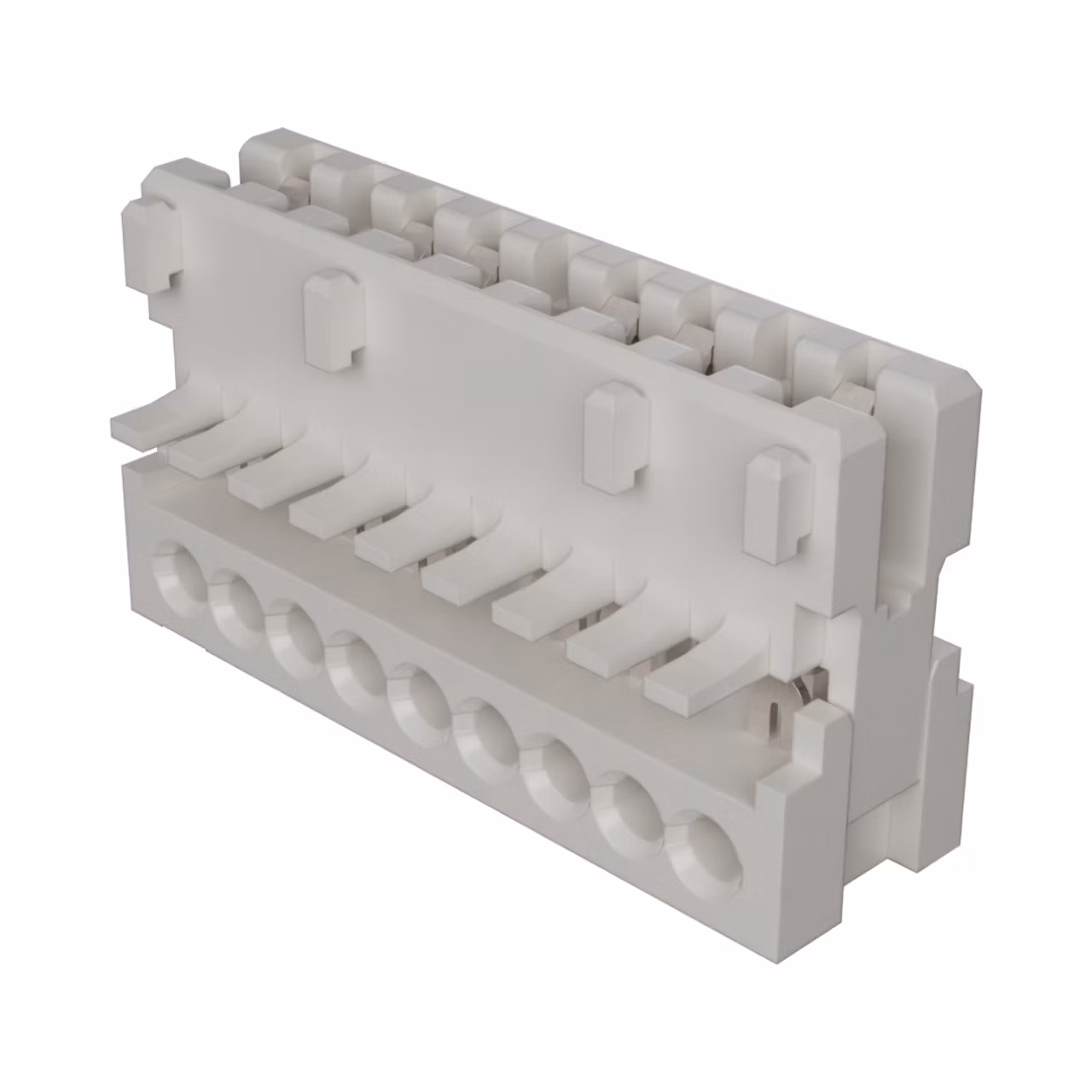 Appli-Mate RAST 2.5 IDT Housing, 2.50mm Pitch, Direct/Indirect, Female, 9 Circuits, Position Keys B, C, E, F, G and I Removed, Voided Circuits 2, 5 and 8, Green Color Stripe for sale