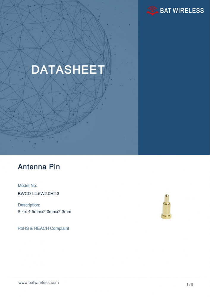 BWCD-L4.5W2.0H2.3 datasheet page 1