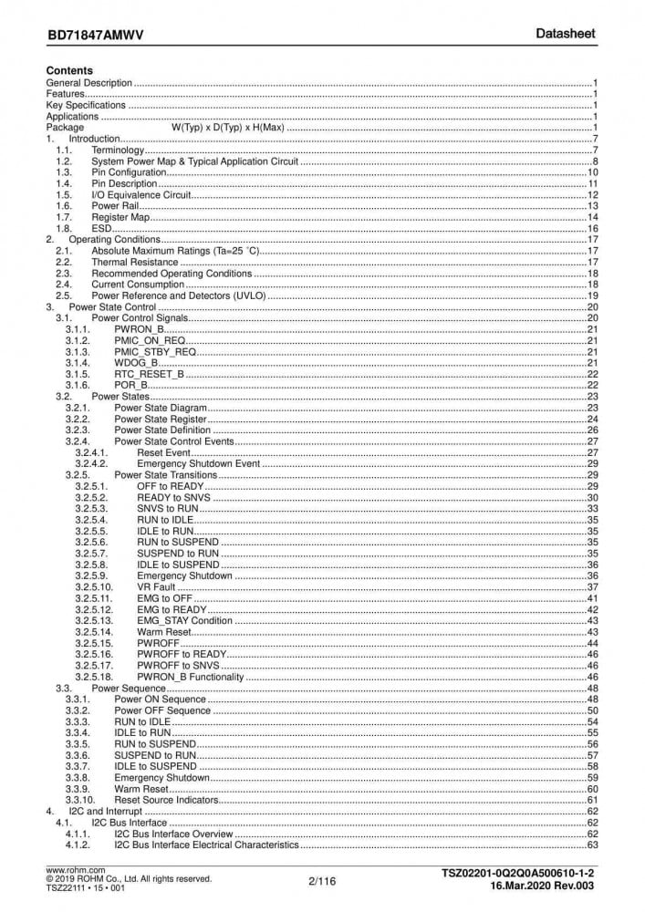 BD71847AMWV-E2 datasheet page 2