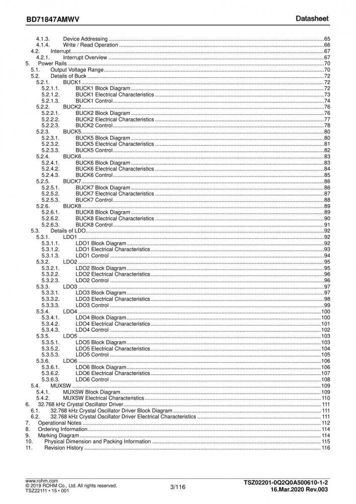 BD71847AMWV-E2 datasheet page 3