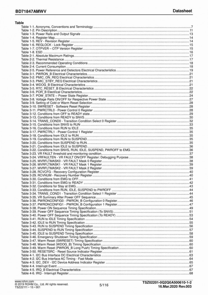 BD71847AMWV-E2 datasheet page 5