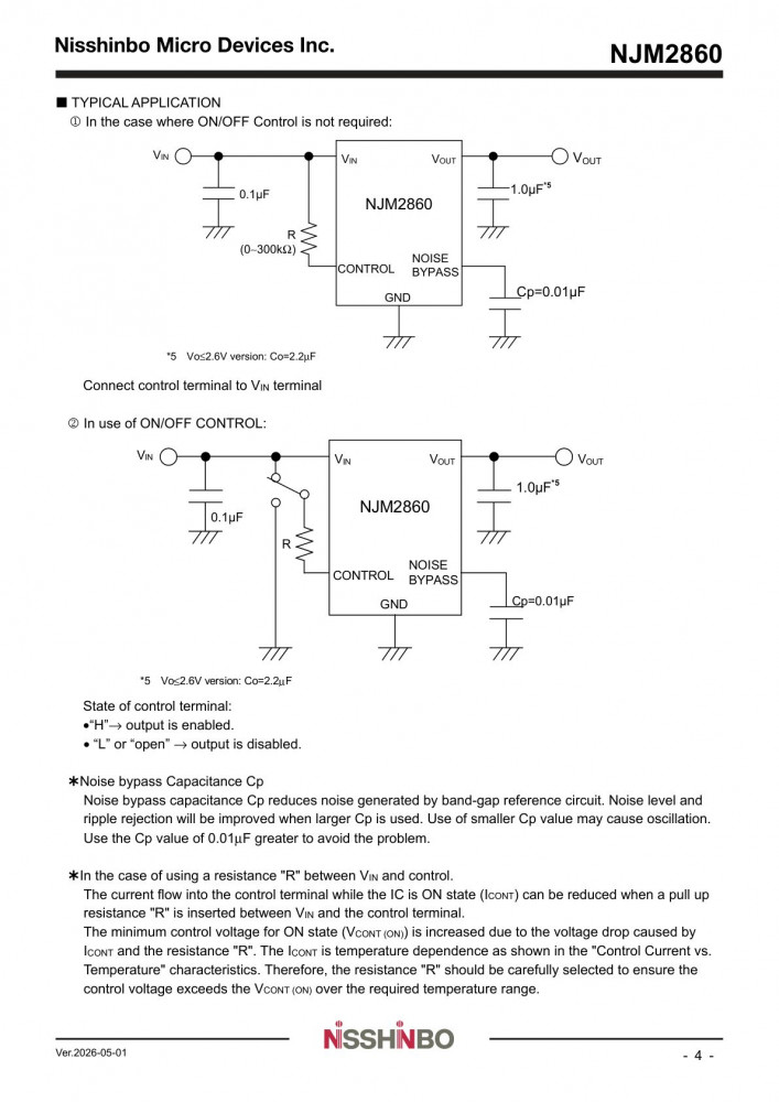 NJM2860 technical document page 4