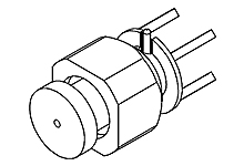 SMPM Plug, Straight, Smooth Bore, PCB, Edge Mount, 500 Pieces Per Reel, 50 Ohms