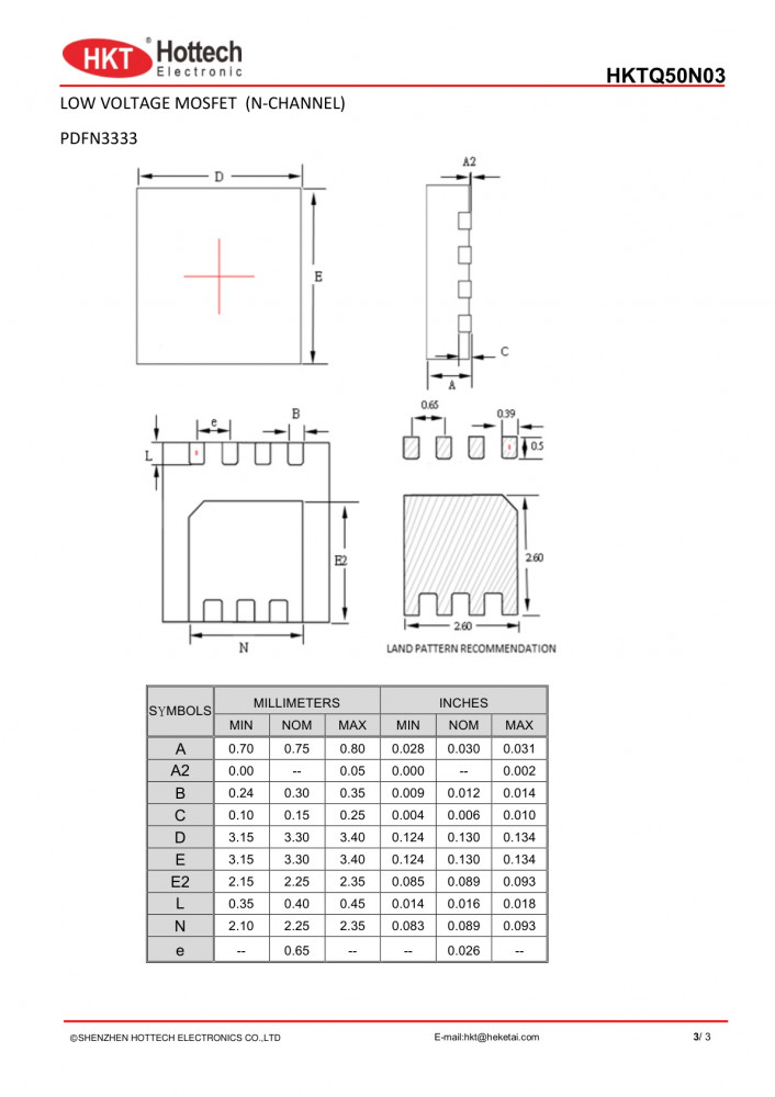 HKTQ50N03 datasheet page 3