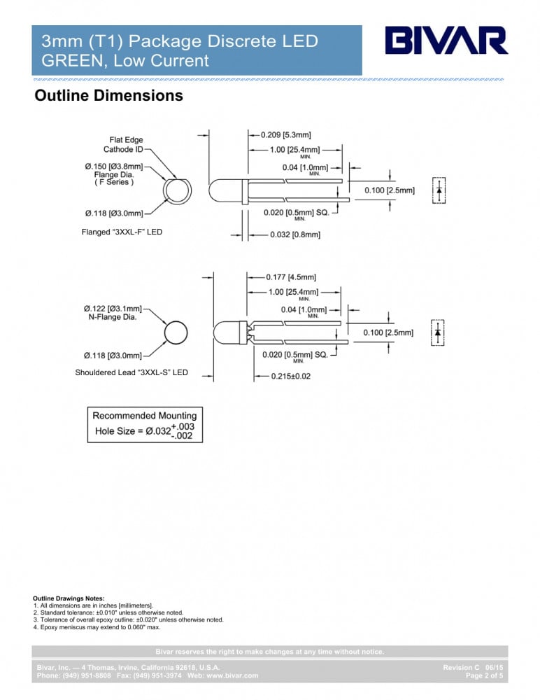 BIVAR 3GDL datasheet page 2