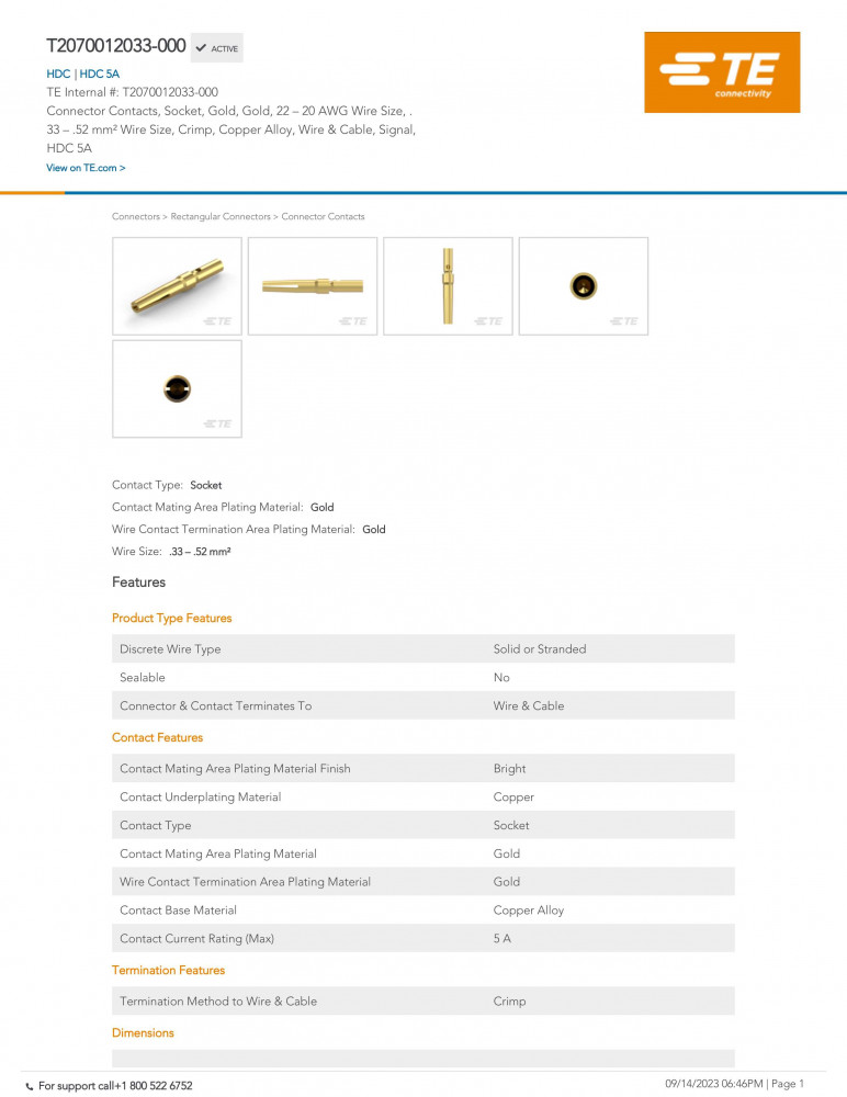 T2070012033-000 technical document page 1