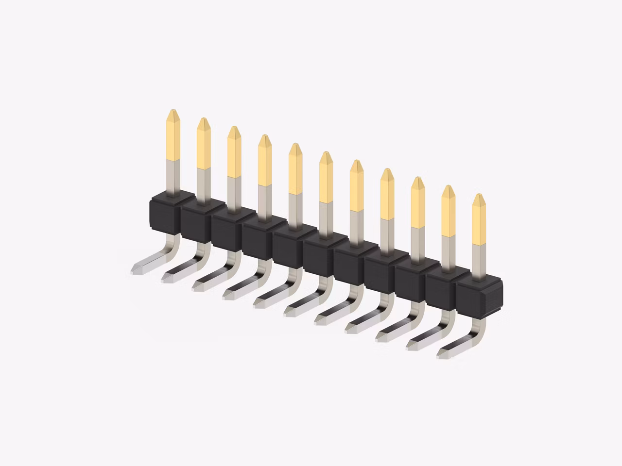 KK 254 Breakaway Header, Right-Angle Surface Mount Compatible, 11 Circuits, 0.38µm Gold (Au) Plating, Mating Pin Length 6.20mm, Bag for sale