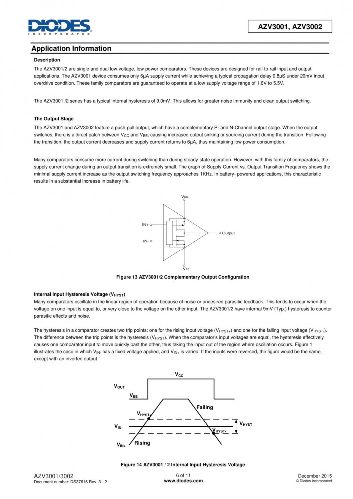 AZV3002S-13 datasheet page 6