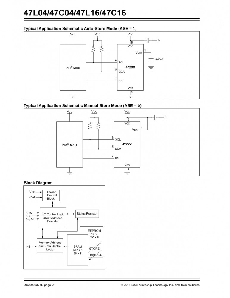 47L04-I/SN datasheet page 2