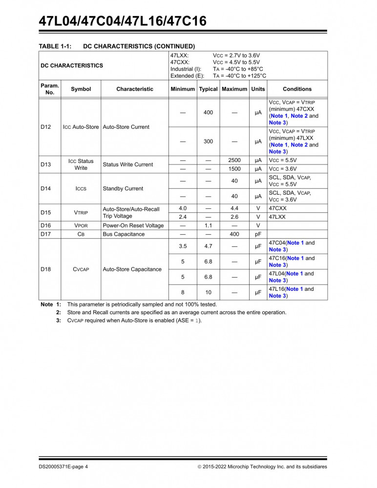 47L04-I/SN datasheet page 4