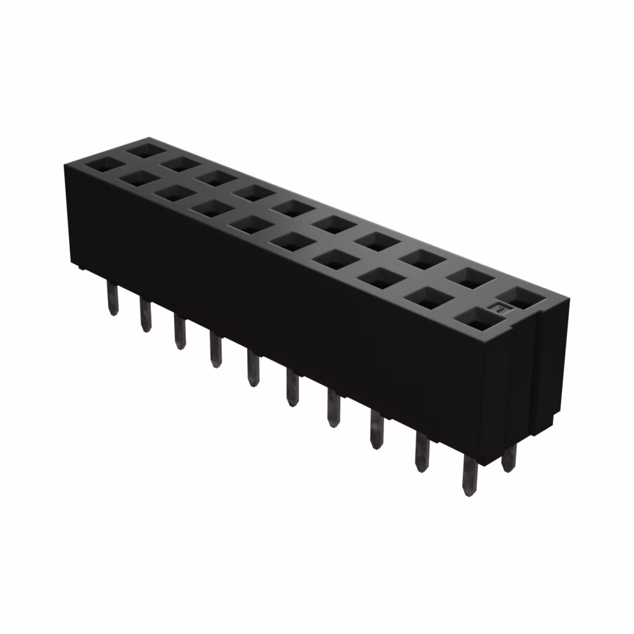 Milli-Grid Vertical Receptacle, 2.00mm Pitch, Dual Row, Through Hole, 1.91mm Tail Length, 0.38µm Gold (Au) Plating, 20 Circuits, Lead-Free, Tape and Reel for sale