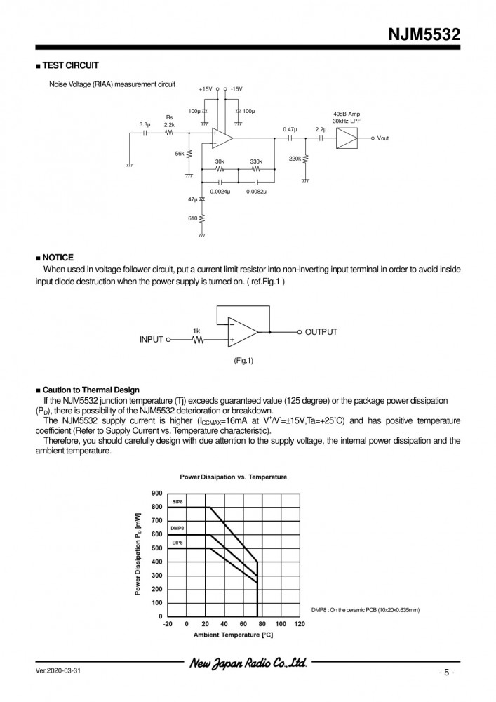 NJM5532DD datasheet page 5