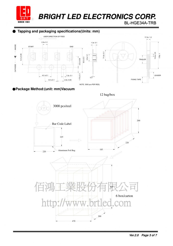 BL-HGE34A-TRB datasheet page 3