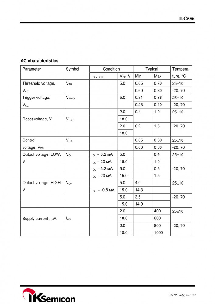 ILC556DT datasheet page 3