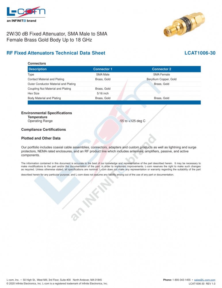 LCAT1006-30 datasheet page 2