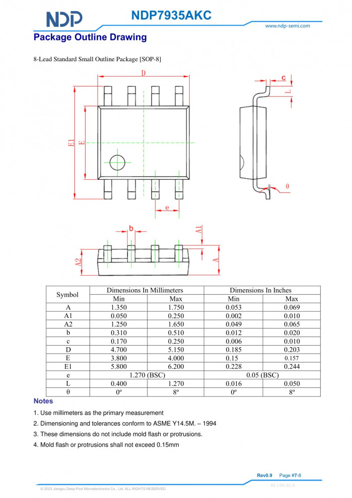 NDP7935AKC datasheet page 7