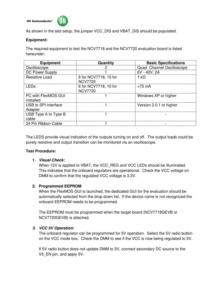 NCV7718GEVB technical document page 2