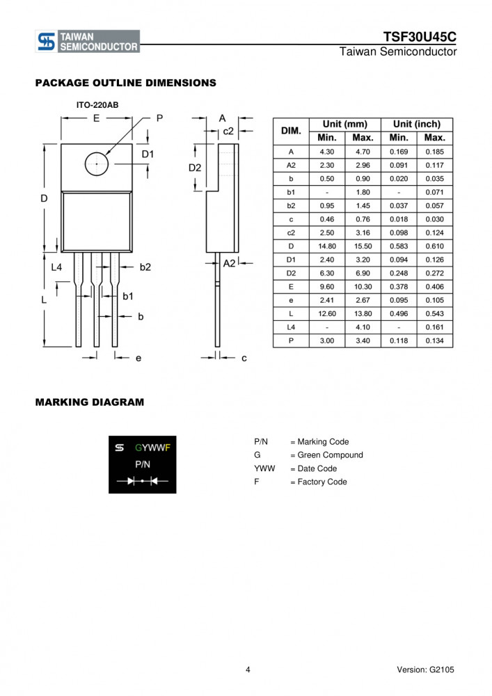 TSF30U45C datasheet page 4
