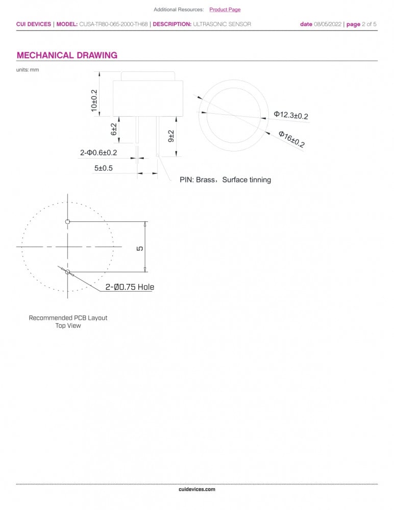 CUSA-TR80-065-2000-TH68 datasheet page 2