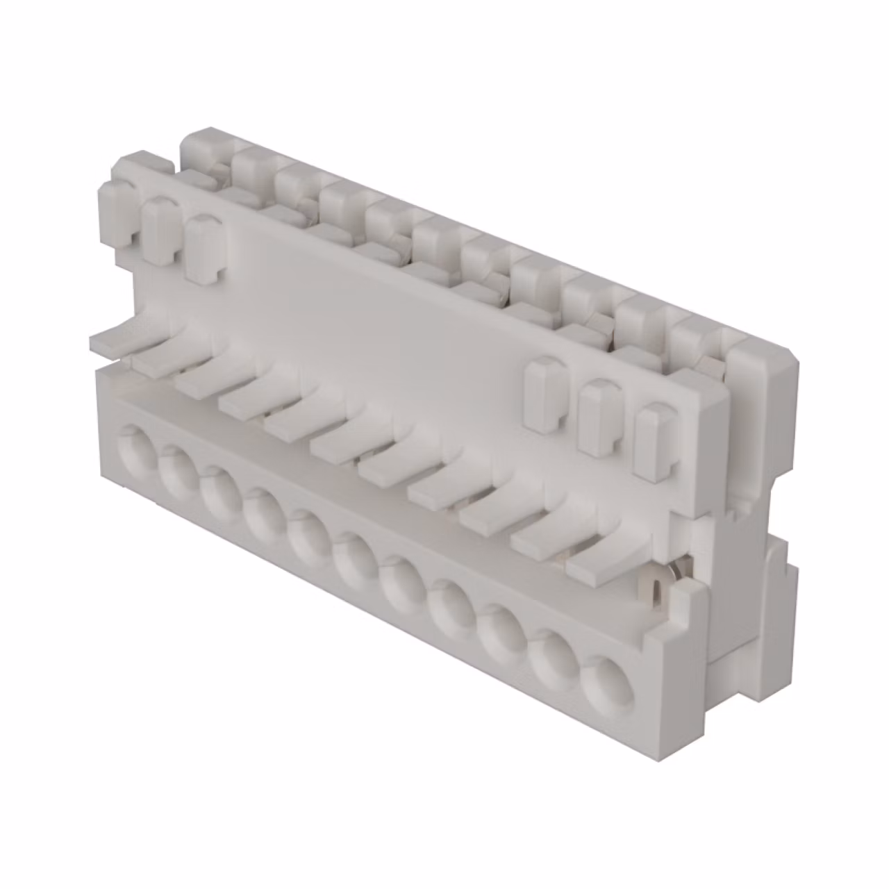 Appli-Mate RAST 2.5 Female Connector, 5.00mm Pitch, 6 Circuits, Position D, E, F, G, H and I Removed, Open Endwalls for sale