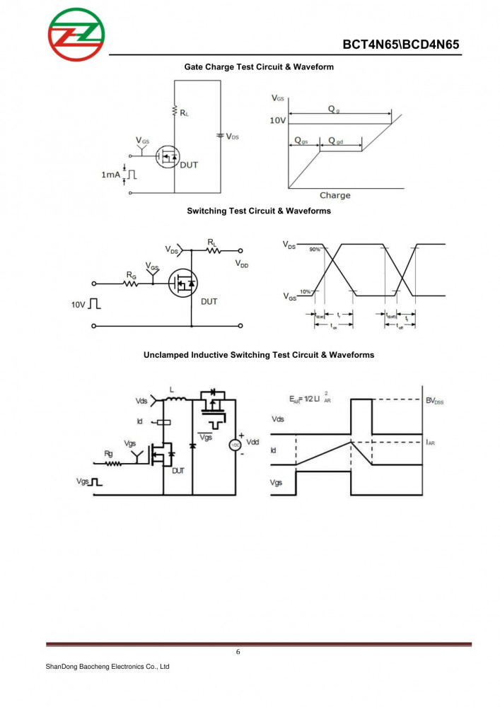 BCD4N65 datasheet page 6