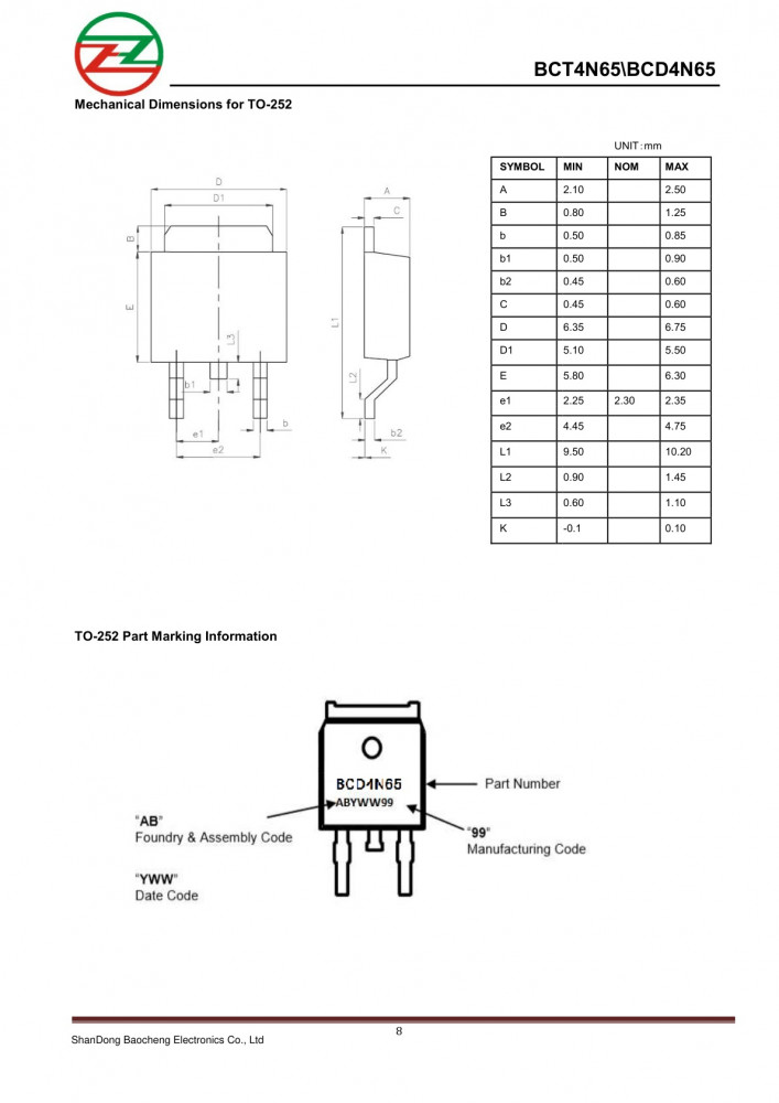 BCD4N65 datasheet page 8