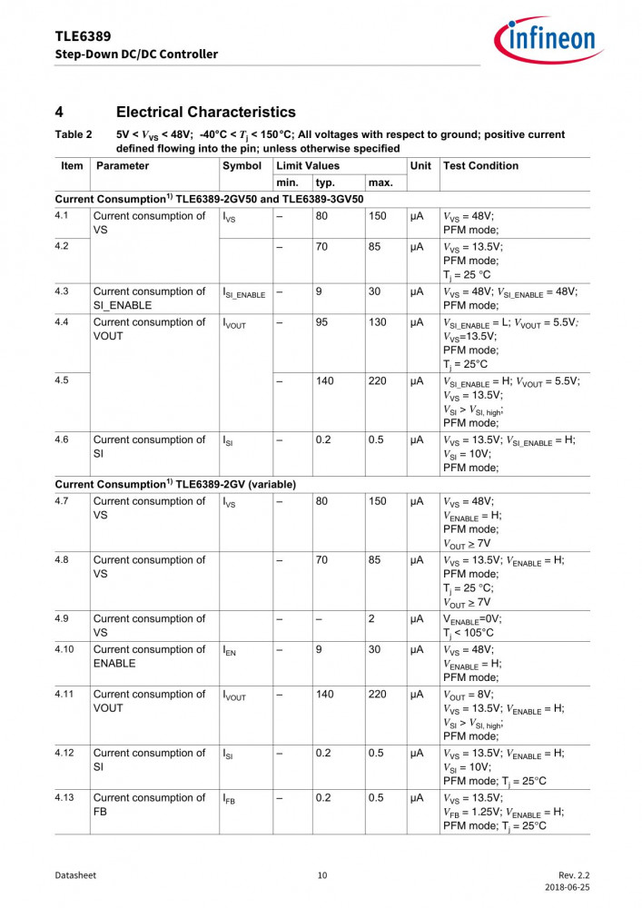 TLE6389 datasheet page 10