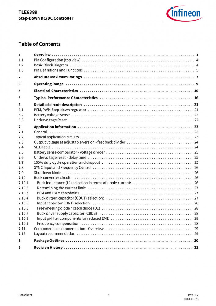 TLE6389 datasheet page 3