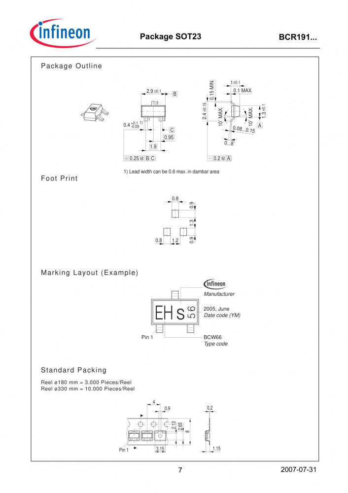 BCR191 datasheet page 7