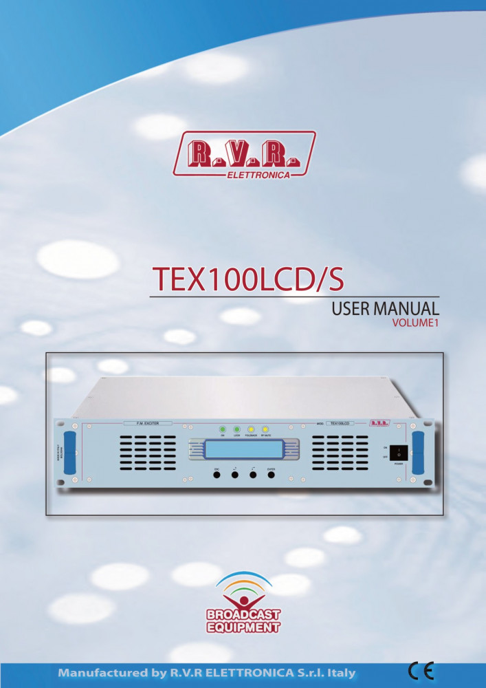 TEX100LCD/S manual page 1